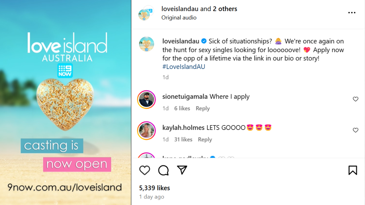 Apply Now! Love Island Australia Season 7 (2025) – Casting, Release Date & Host